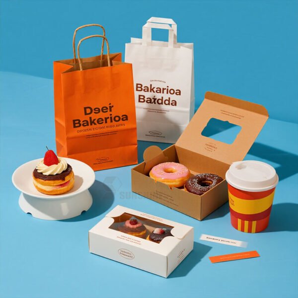 Custom Bakery Box Packaging for Cakes Cupcakes Cookies Dessert Paper ...
